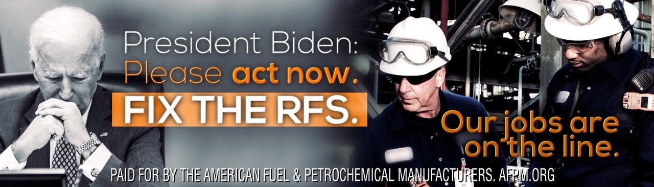 New Campaign Urges President Biden to Get RFS Costs Under Control ...