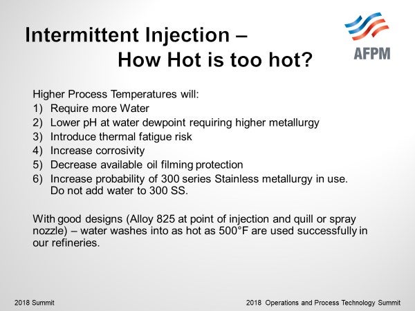 Question 21: What are your important considerations for water washing ...