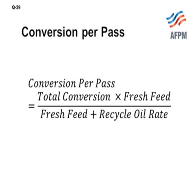 Question 39: In terms of hydrocracking, what different definitions of ...