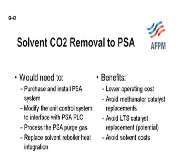 Question 42: Is the investment justified to convert an older hydrogen ...