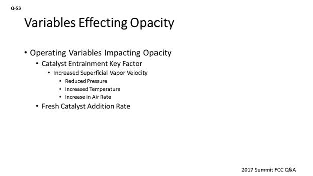 Question 53: What factors contribute to stack opacity? What options do ...