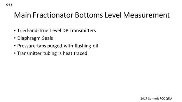Question 58: What are your Best Practices for reliably measuring level ...