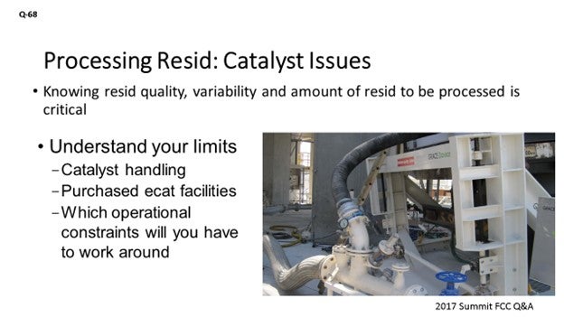 Question 68: What process and catalyst changes would you recommend for ...