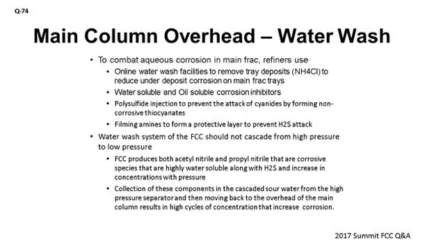 Question 74: How do you mitigate aqueous corrosion in the main ...
